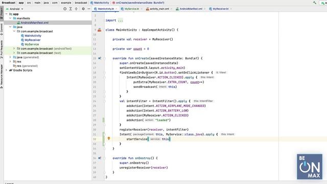 4.Передача параметров в бродкаст-сообщениях