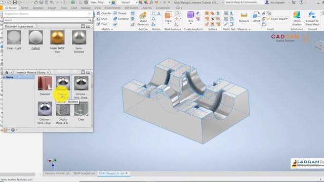#137 Autodesk Inventor 2020. Форма для литья