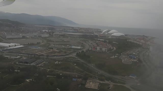 Приземление в аэропорту Сочи.