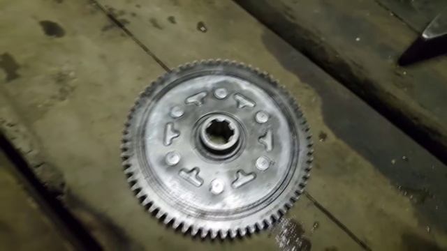Вскрытие шестерни от мопеда альфа венто питбайка