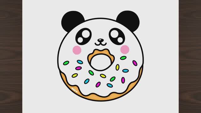 КАК НАРИСОВАТЬ ПАНДУ-ПОНЧИК В СТИЛЕ КАВАЙИ