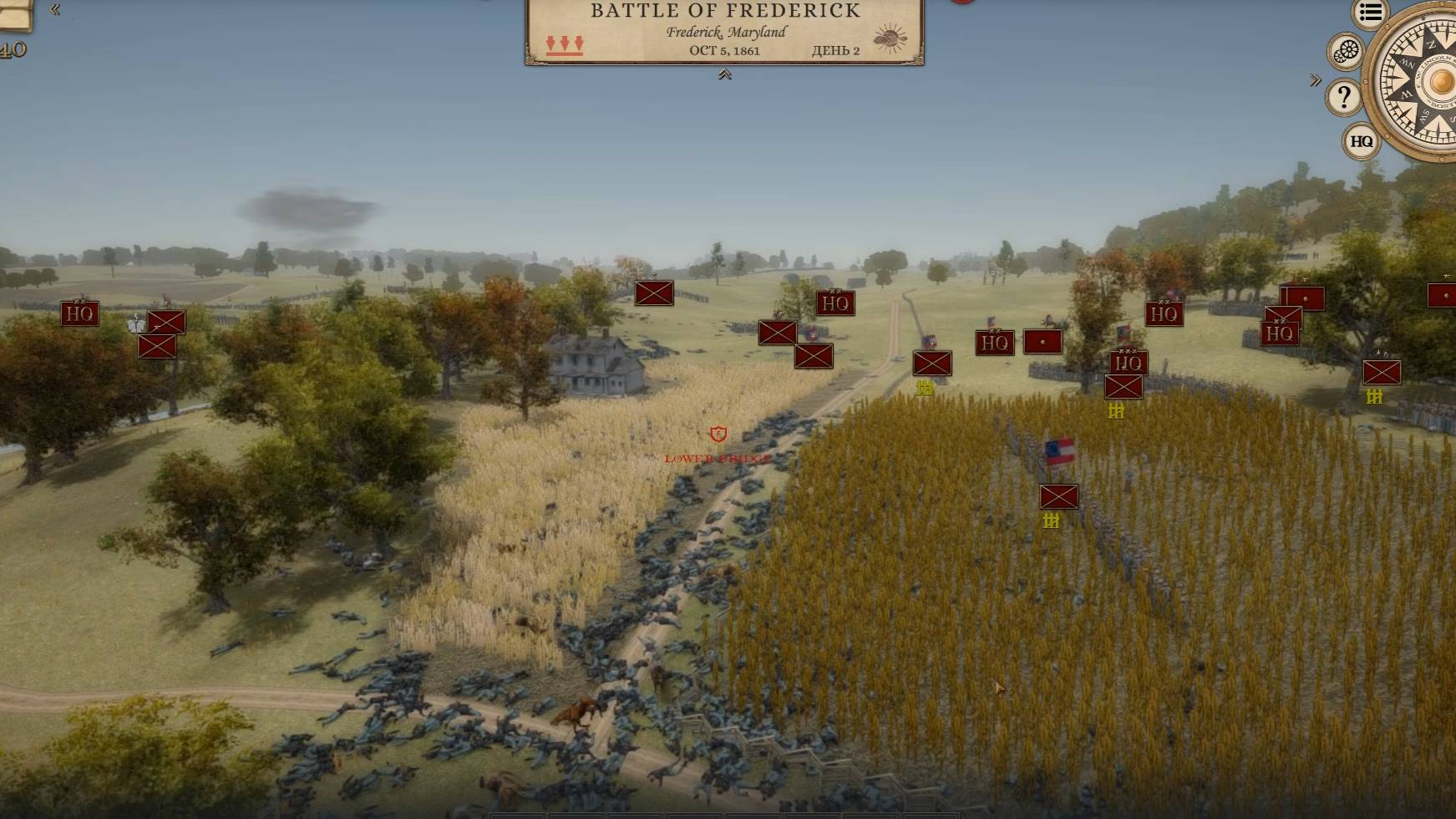 Grand Tactician: The Civil War #35 - Наступление западнее Вашингтона. Жесткая встреча