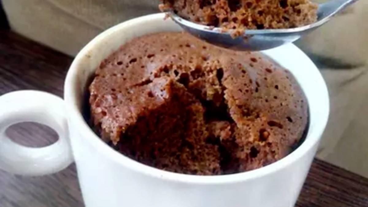 Влажный кекс брауни в кружке за 3минуты