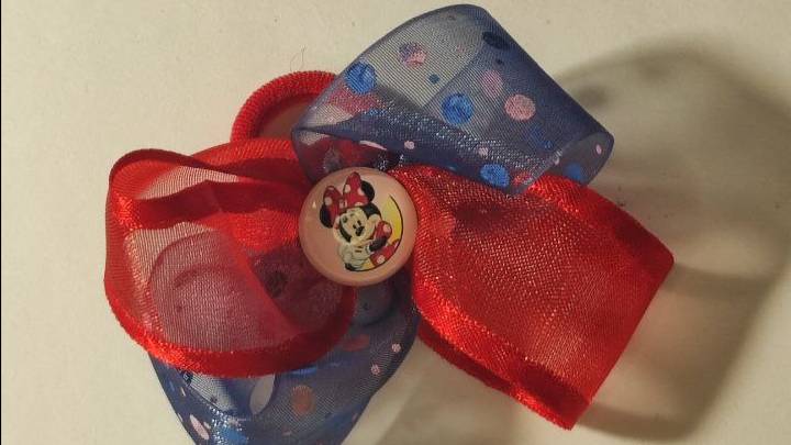 Бантик. Лента Органза. Кабошон