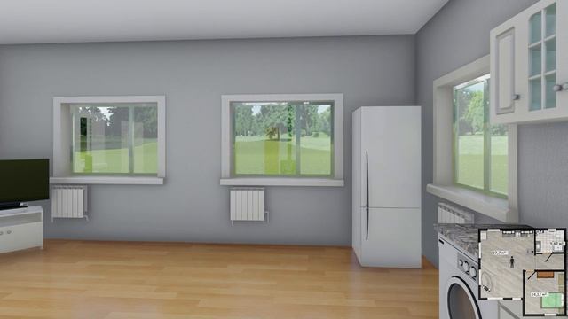 Проект дома 8х8 с отличной планировкой одноэтажный