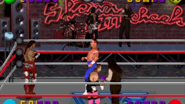WWF In Your House PC MS-DOS - British Bulldog playthrough for the World Heavyweight Title