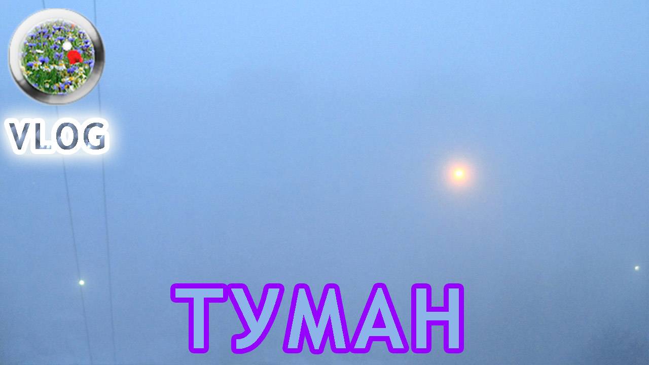 Туманное утро. Явления природы