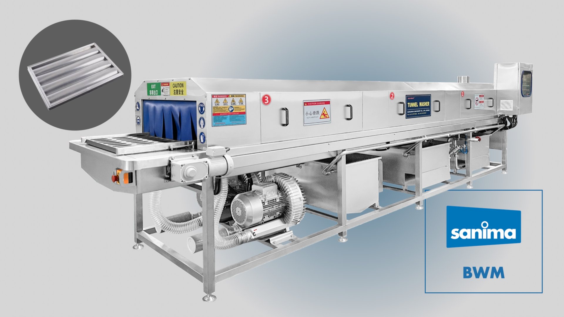 SANIMA BWM
Машина для мойки и сушки противней