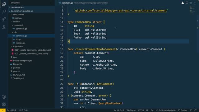 15 - Implementing the Database Package