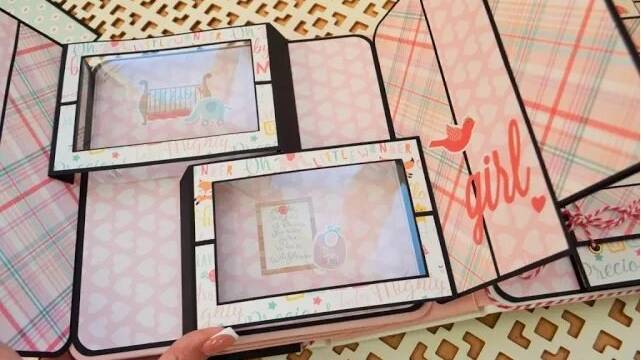 ПОП АП ФОТОАЛЬБОМ ДЛЯ ДЕВОЧКИ "BABY LADY" СТРАНИЦА №7 / СКРАПБУКИНГ