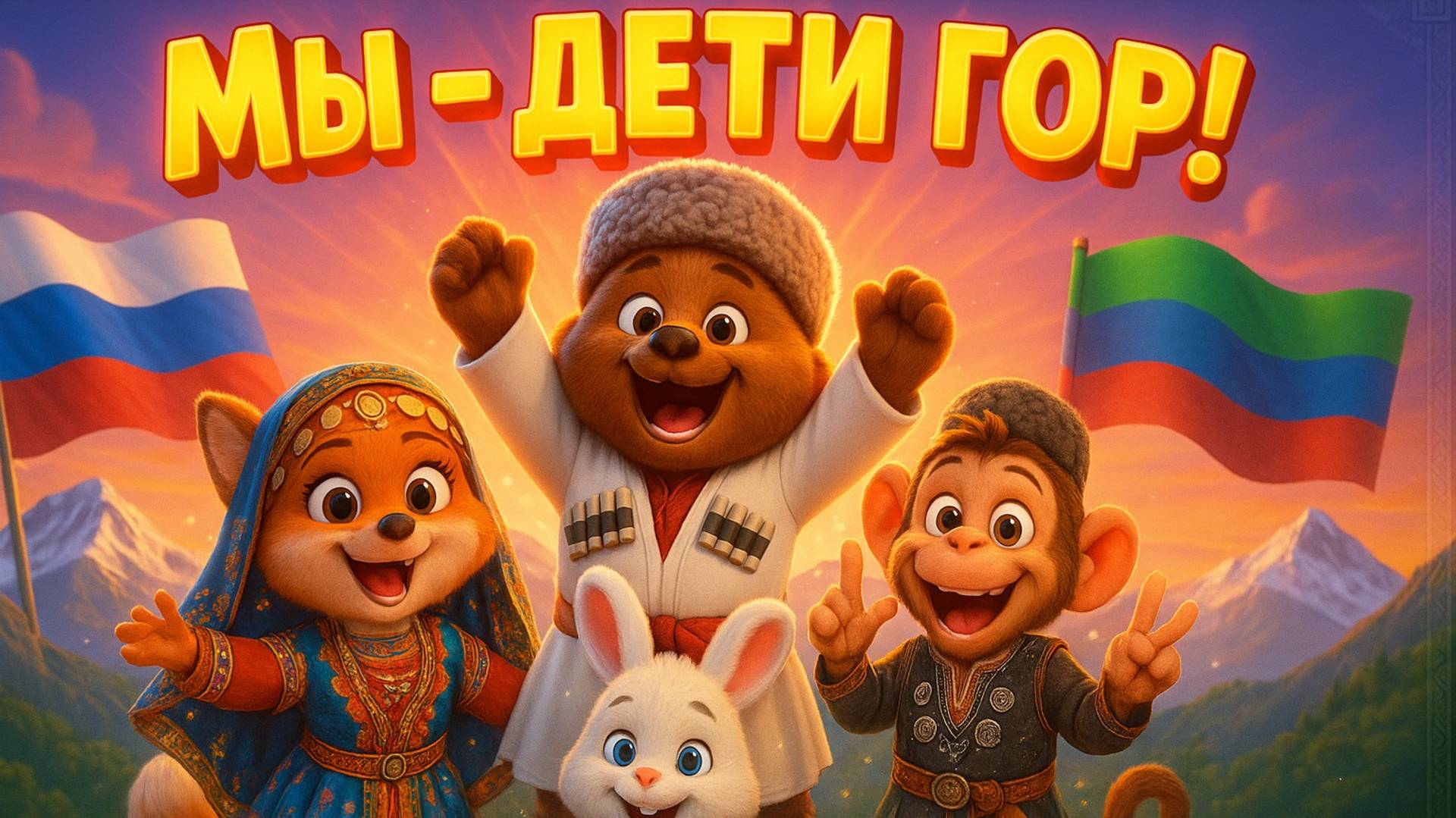МЫ - ДЕТИ ГОР! 🔥 Новый ГИМН дружбы Дагестана | Детская песня про дружбу народов | Премьера клипа
