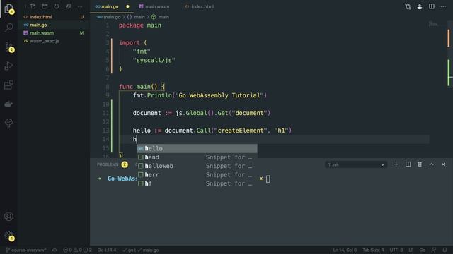 04 - Basic DOM Manipulation in Go And WebAssembly