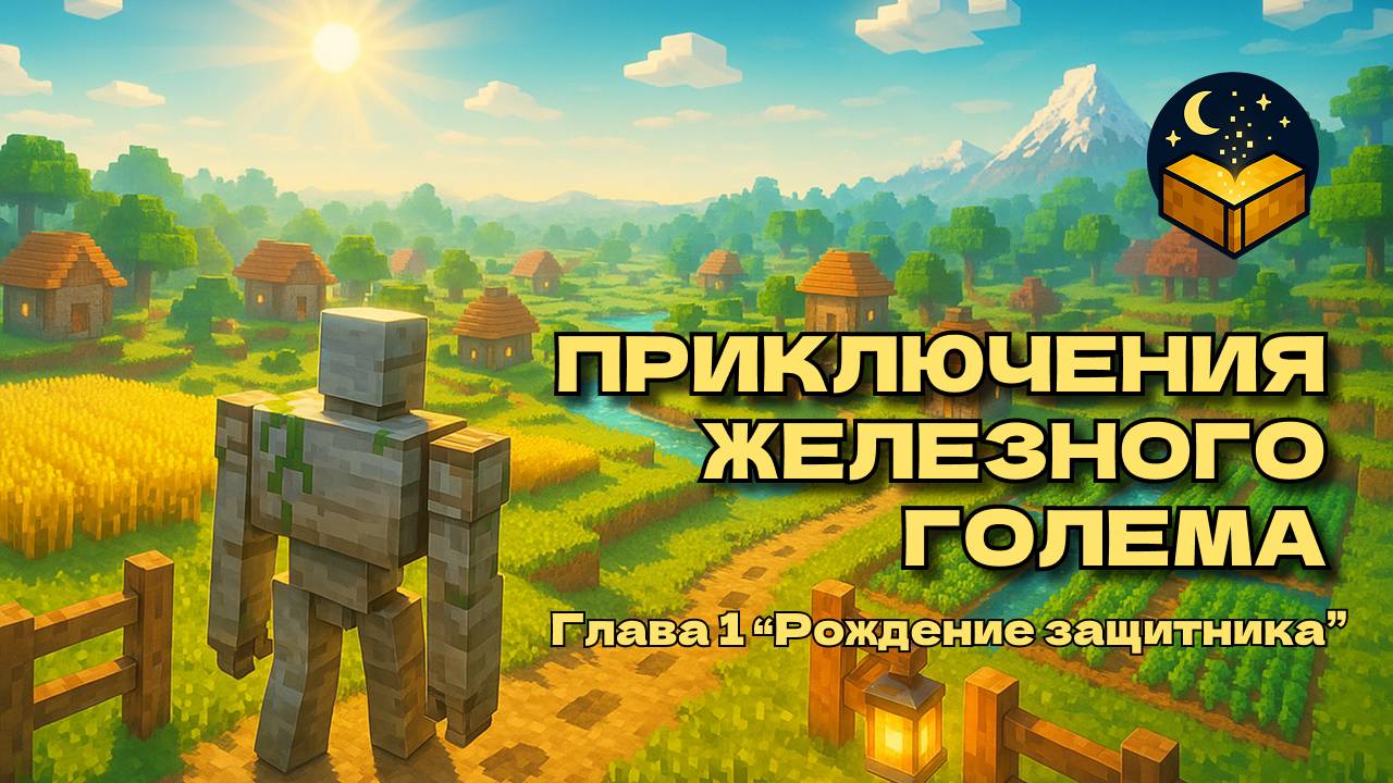 Сказка на ночь | Майнкрафт видео: Приключения голема - Глава 1. Рождение защитника