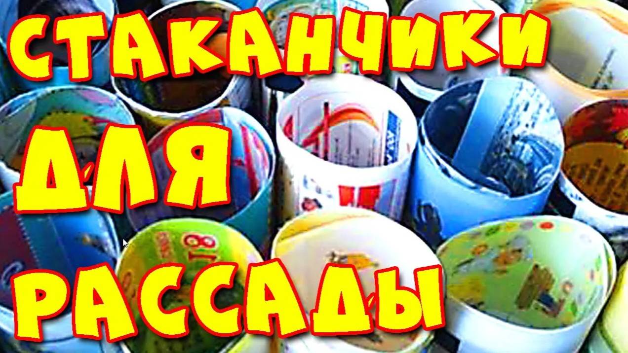 Стаканчики для рассады своими руками