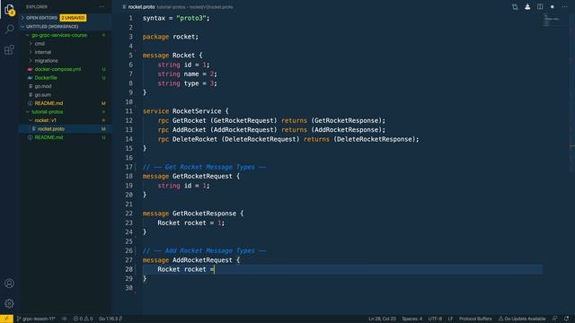 11 - Defining our Protos
