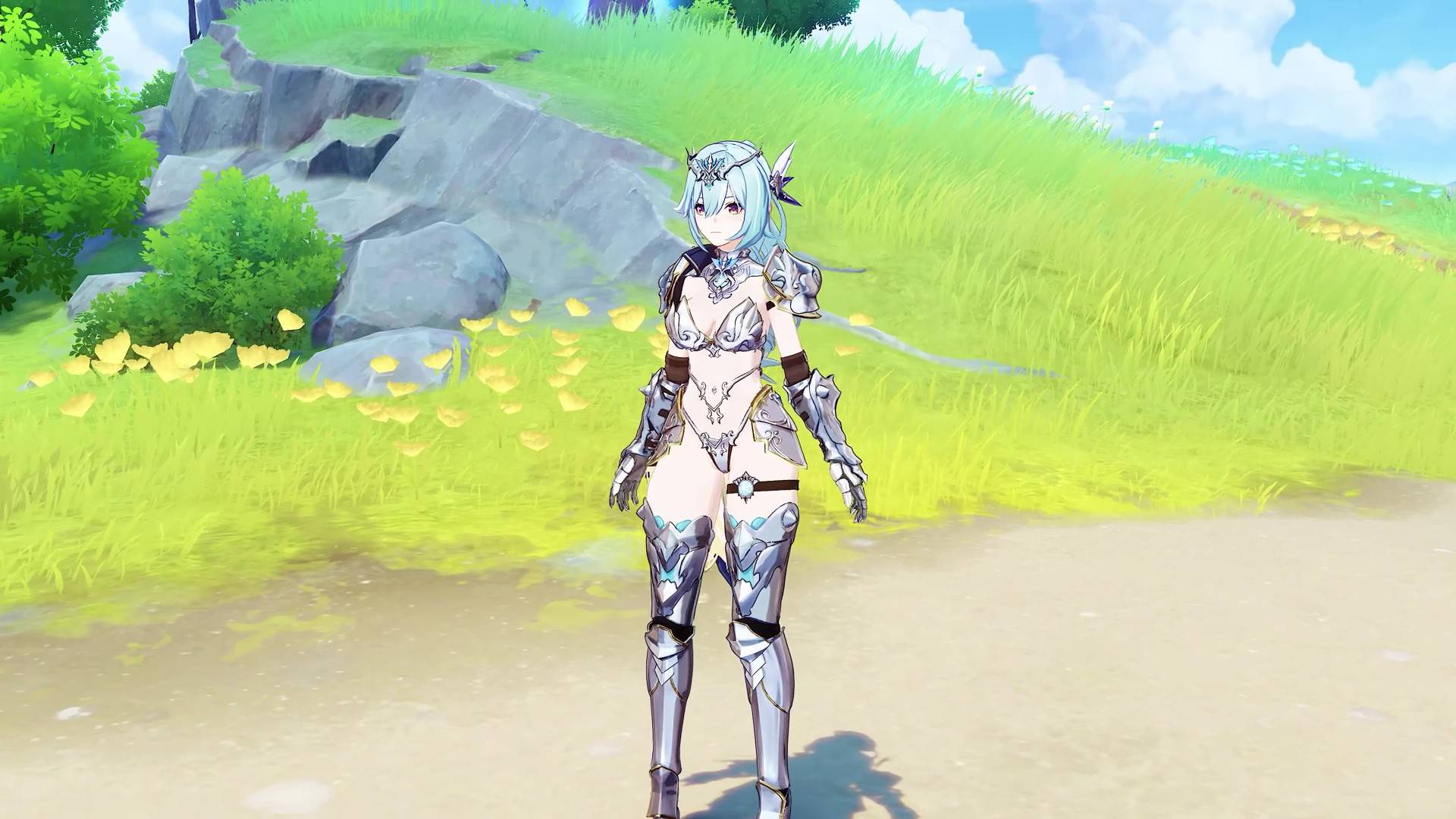 Эола в новом доспехе【Genshin Impact】МОД