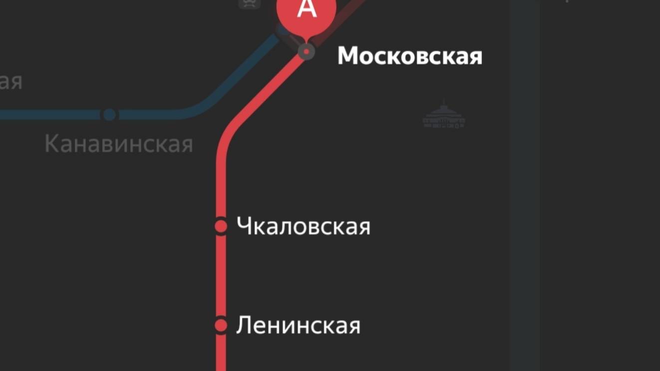 Участок ст. Московская - ст. Комсомольская (Автозаводская линия №1) Нижегородский метрополитен