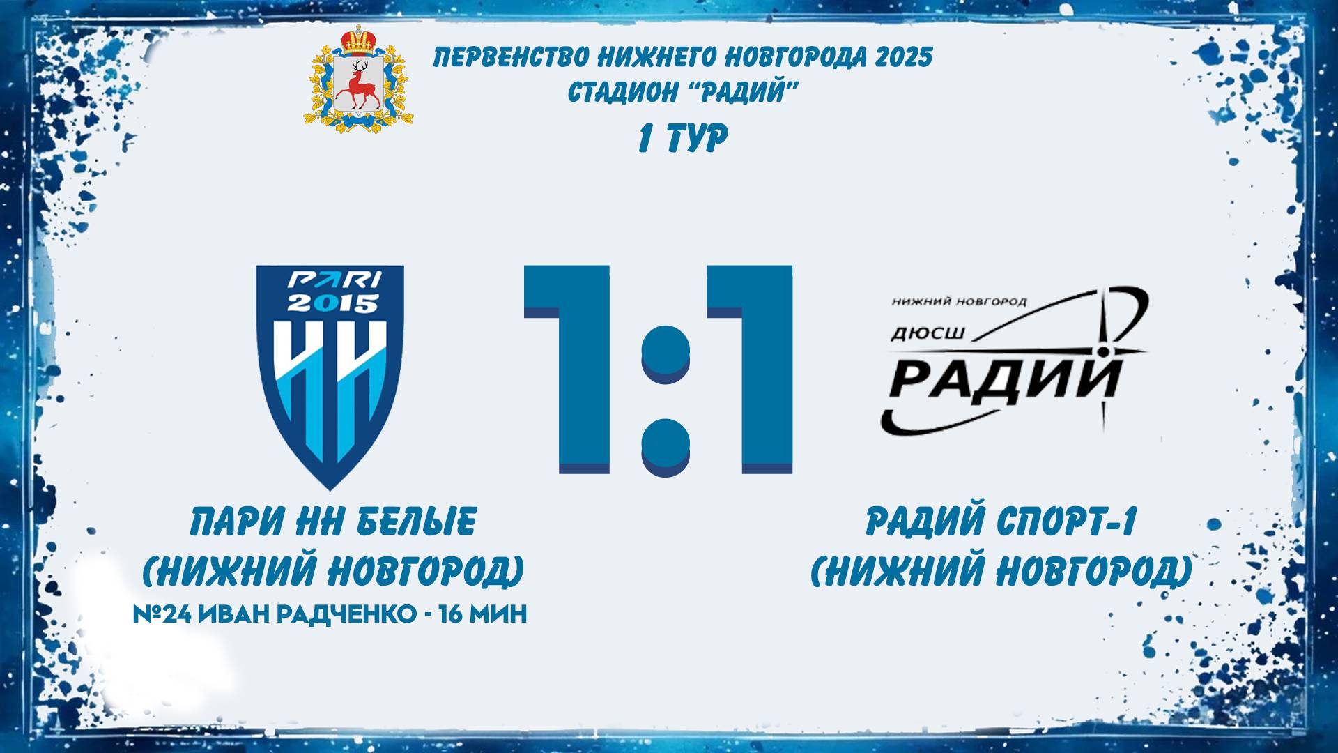 Пари НН Белые (Нижний Новгород) - Радий Спорт-1 (Нижний Новгород)