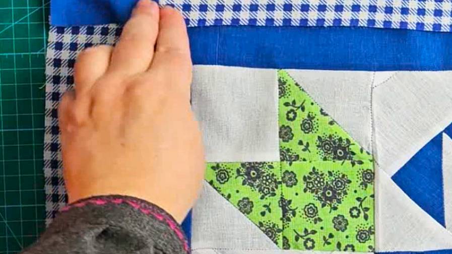 Красивое обрамление лоскутного блока