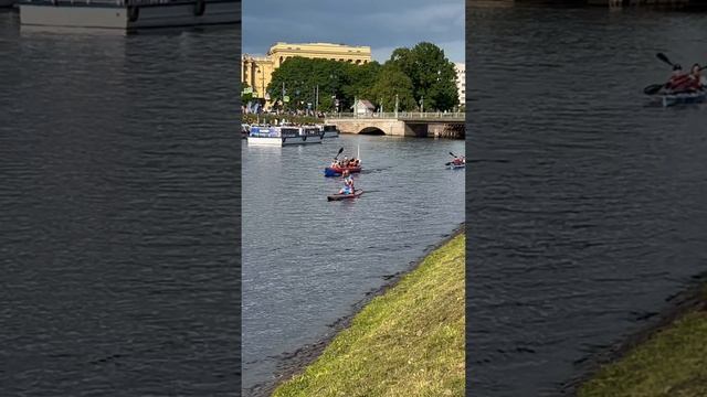 Петровский гребной марафон. Финиш на сапе 68 км