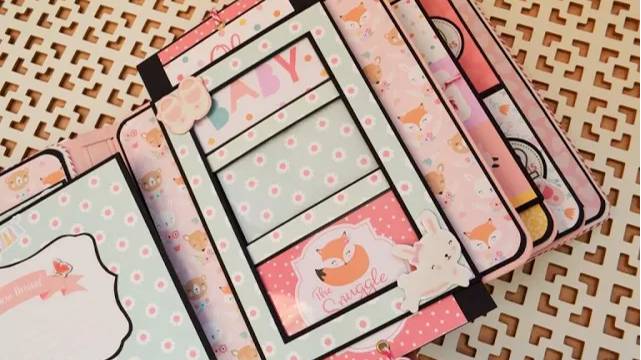 ПОП АП ФОТОАЛЬБОМ ДЛЯ ДЕВОЧКИ "BABY LADY" СТРАНИЦА №2 / СКРАПБУКИНГ