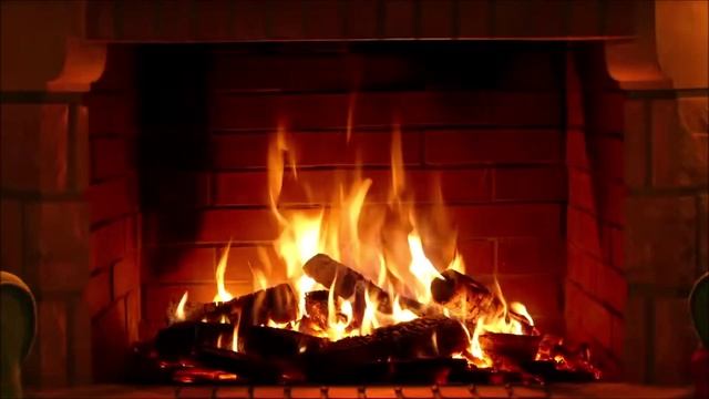 Домашний Камин 2 часа,  огонь, для романтики и вечеринки Relaxing Fireplace релакс огонь, видео