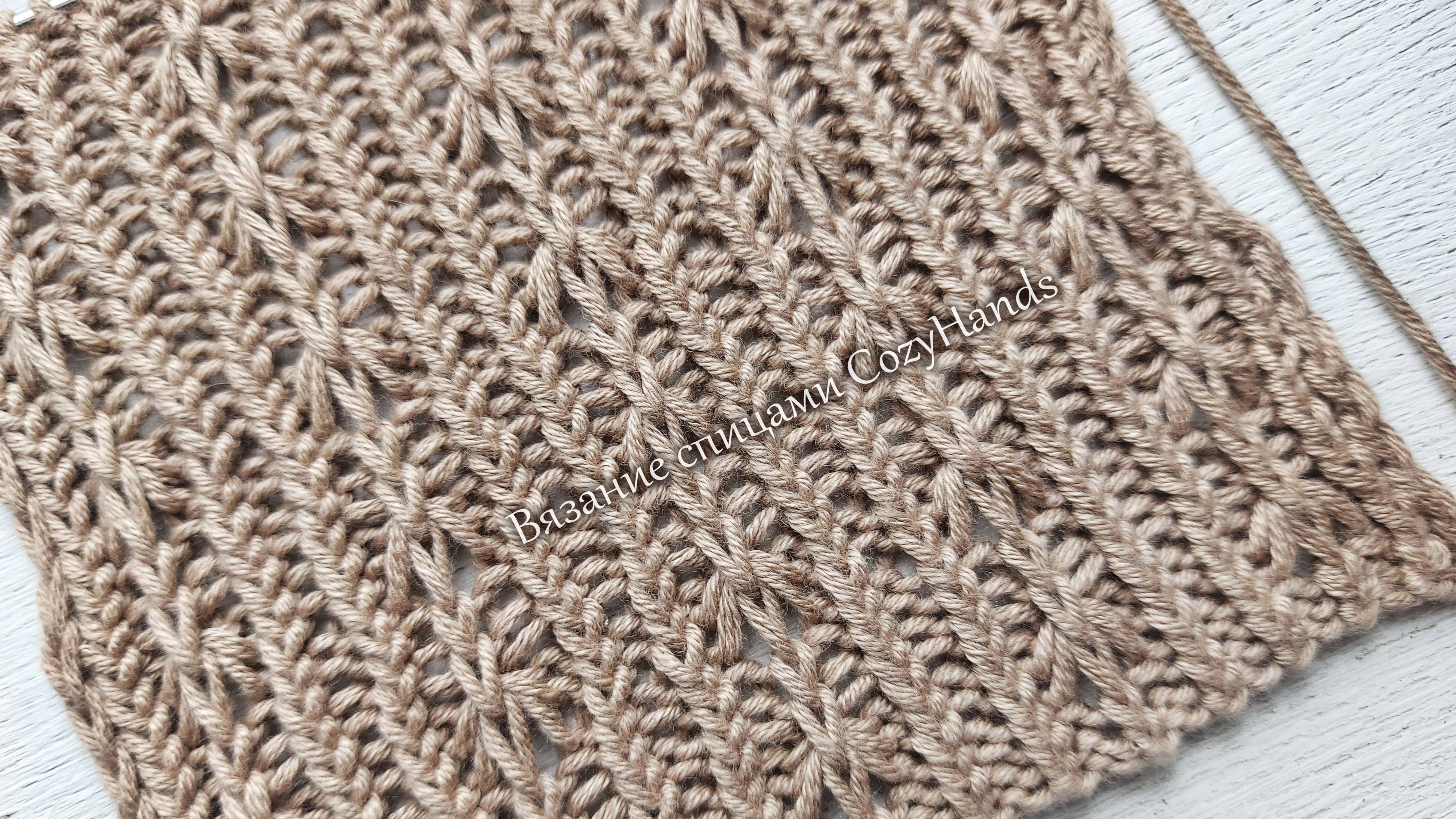 Декоративная резинка со скрещенными петлями ⭐ Узор летнего топа