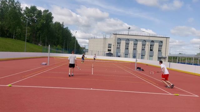 13.06.25 СК "Нефтяник". Теннис. 2х2. Кирилл, Дмитрий, Сергей, Антон