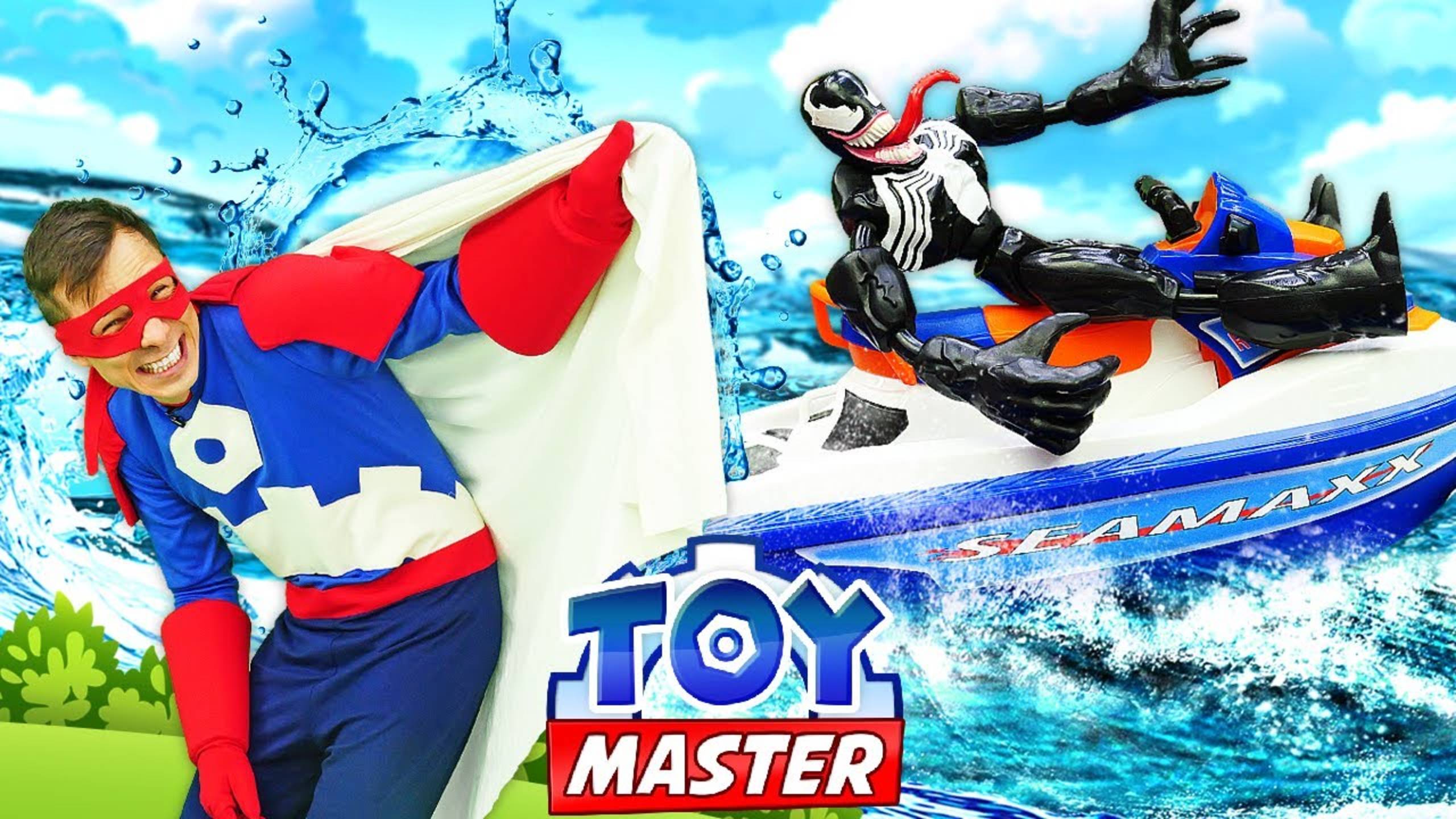 Той Мастер использует экскаватор против Венома! Супергерои сражаются против зла