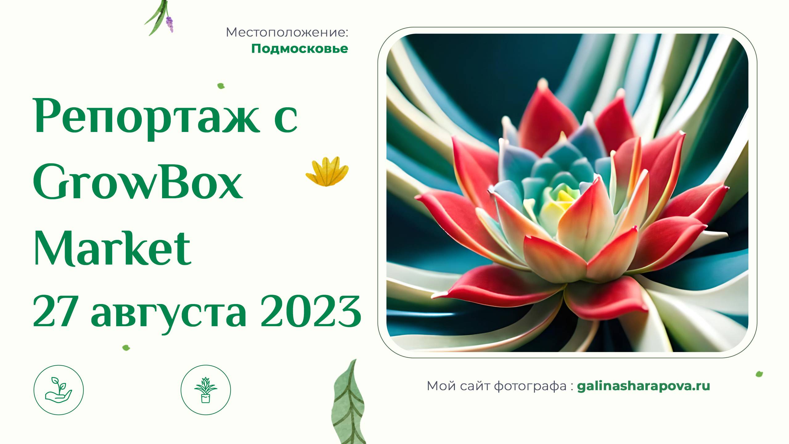 Репортаж с GrowBox Market 27 августа 2023г. Дизайн завод Флакон.