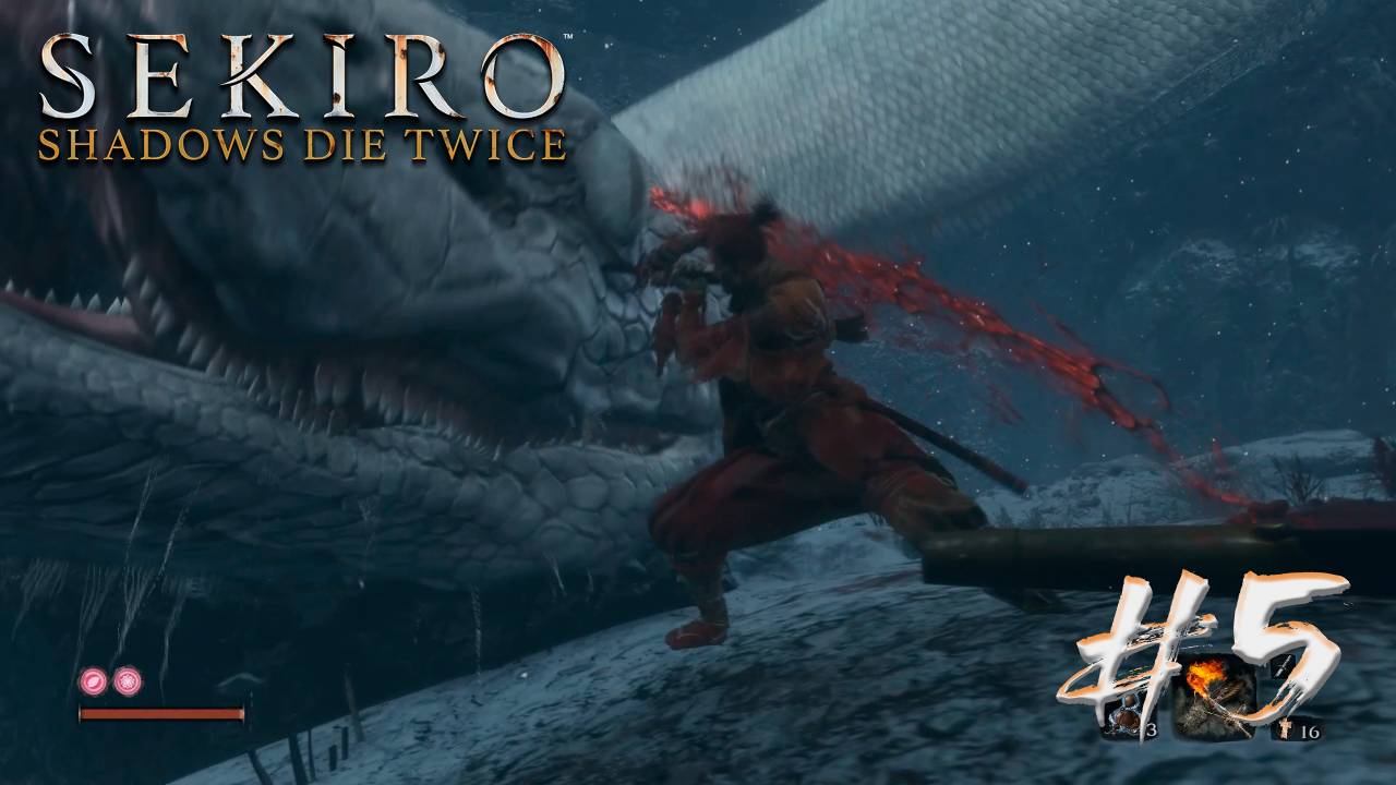 Прохождение Sekiro #5. Белый Змей и Гёбу Онива (Без комментариев)