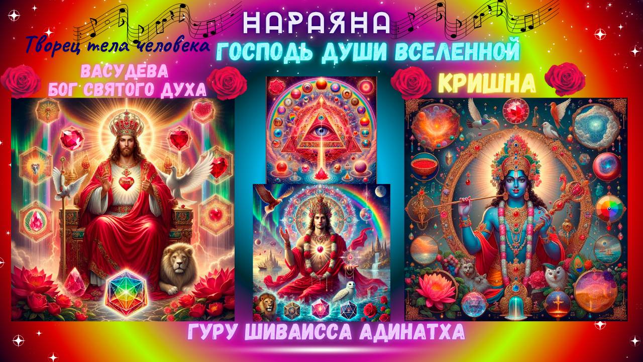 Нараяна Творец тела человека Господь Души Вселенной Васудева Бог Святого Духа Кришна