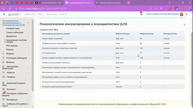 Обзор Кабинета по моему обучению