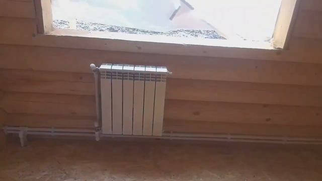 Двухтрубная система отопления. Обзор выполненных работ на втором этаже.