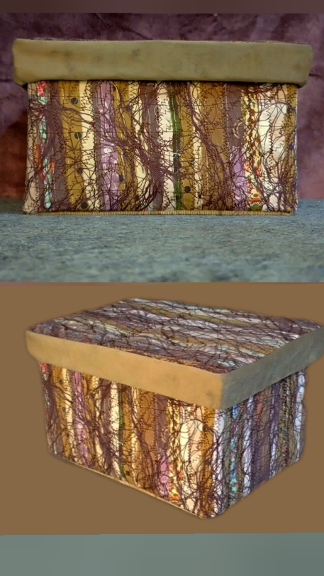 Пэчворк в картонаже 📦Обтягиваю обычные коробки Лоскутными полотнами! 🪄 #shorts #пэчворкдлядома