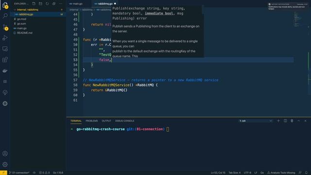 05 - Publishing Messages to RabbitMQ in Go
