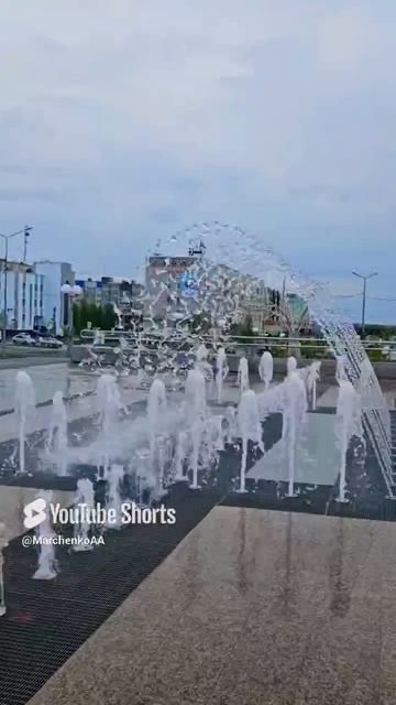 Фонтан за полярным кругом. Ямало-Ненецкий АО Лабытнанги.2025 ЖизньСеверян