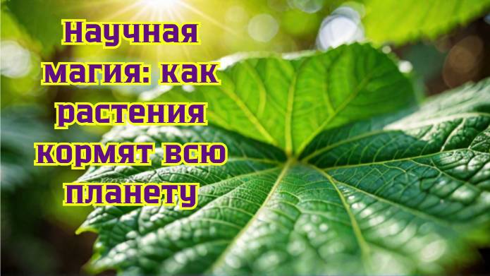 Как работает фотосинтез? Удивительный процесс в 4K-анимации! 🌿☀️💧