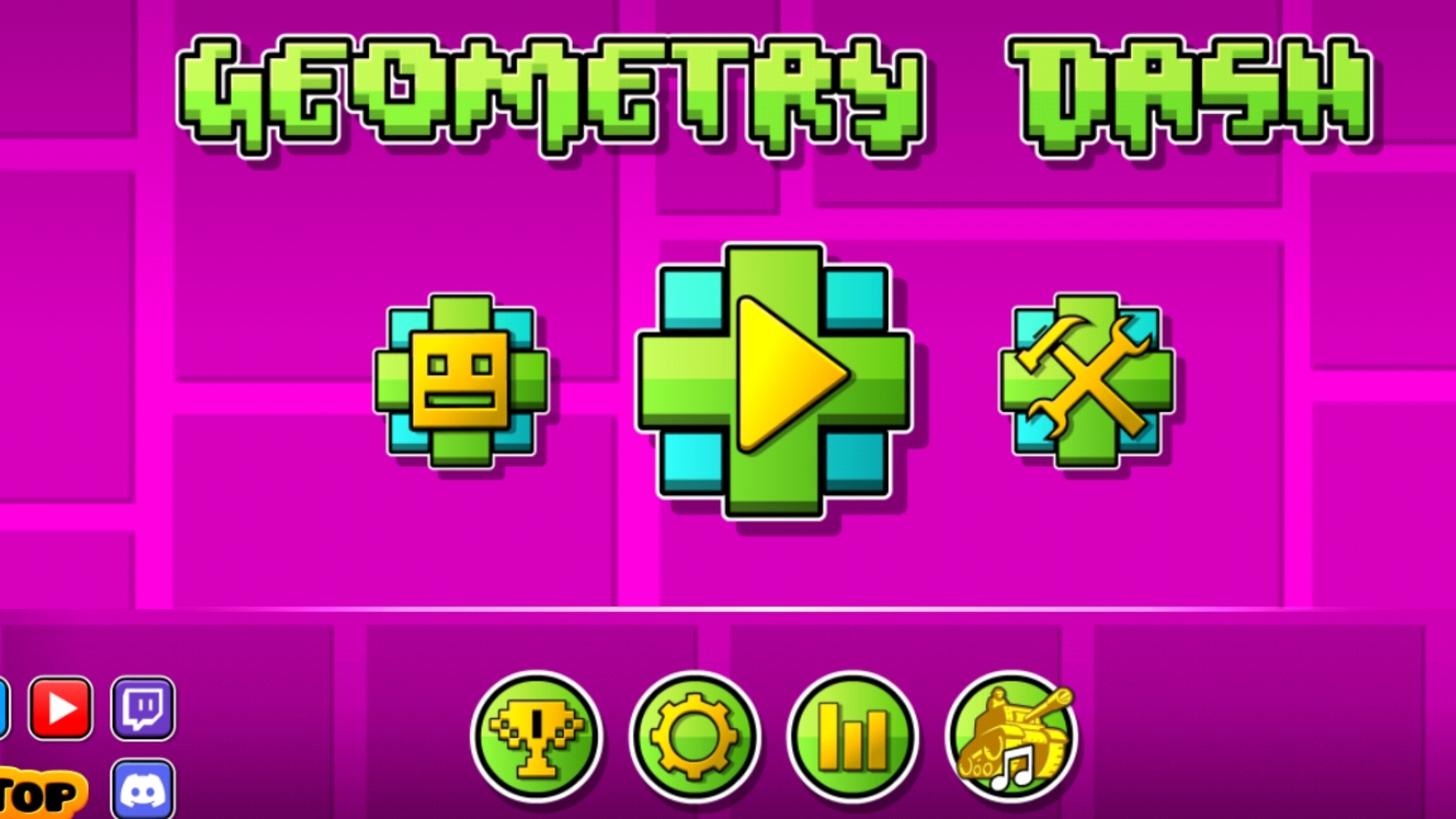 Играю в geometry dash. Прохожу все уровни.