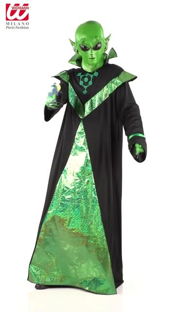 ПМ3057 Маска Инопланетянин зеленый ОЗОН ID81500