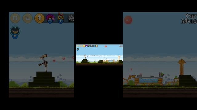 Играю в Энгри бёрдс Прошел больше половины