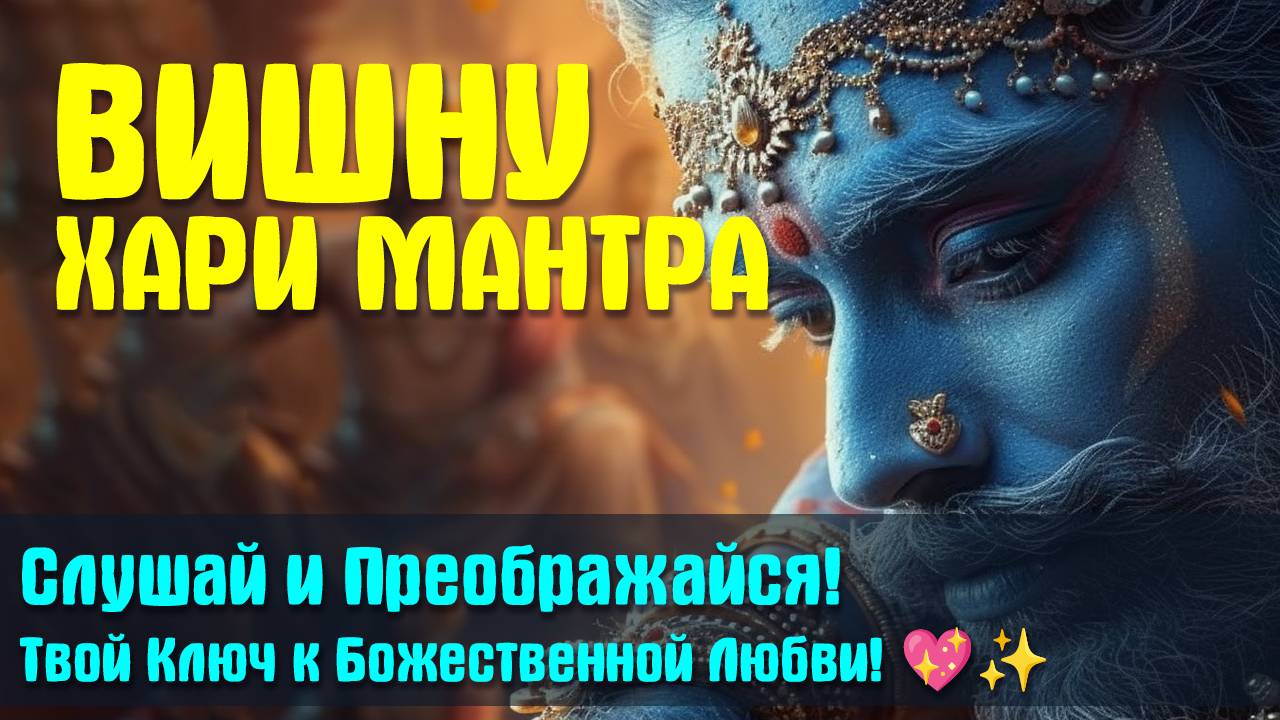 🕉️ВИШНУ ХАРИ МАНТРА – ПРИВЛЕЧЕНИЕ ЛЮБВИ И БЛАГОСЛОВЕНИЙ ВИШНУ | МАНТРА ДЛЯ ПРЕМЫ И ЗАЩИТЫ🕉️