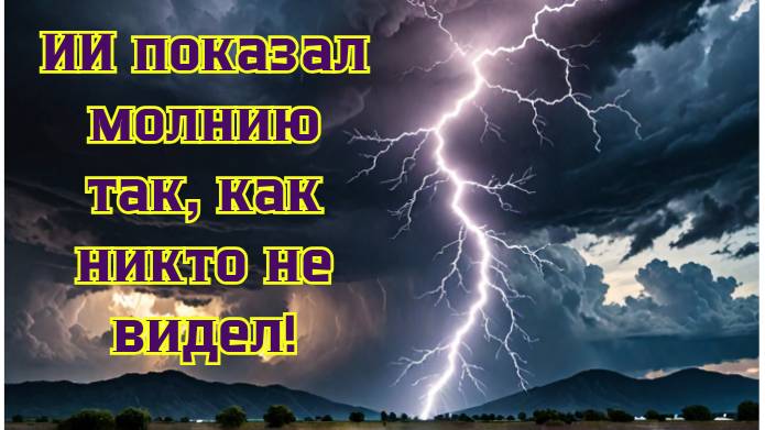 Молния в замедленной съемке: как ИИ показал то, что не видит человеческий глаз? ⚡🤖