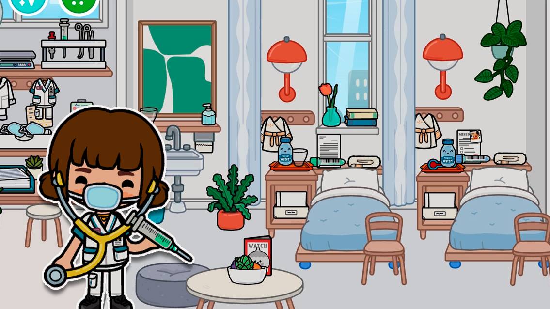 Идея для бесплатной больницы в Тока Бока 🏥 Toca Boca 👩⚕️