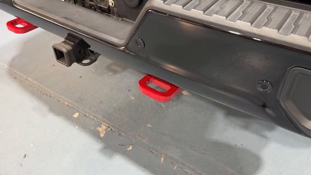 Буксировочные крюки задние BMS для Chevrolet Silverado GMC Sierra 2022-2025 (2 шт.)