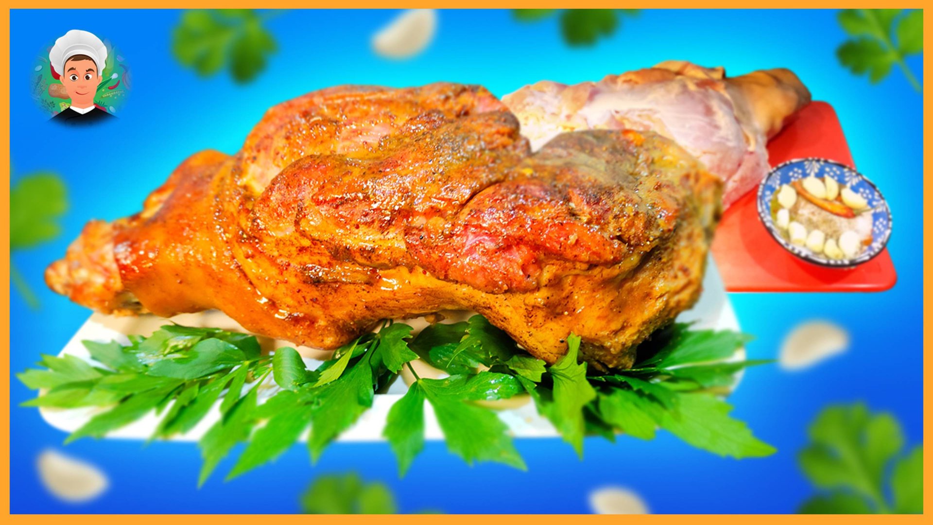 Приготовил 4х килограммовую свиную ногу! Нога поросёнка в духовке