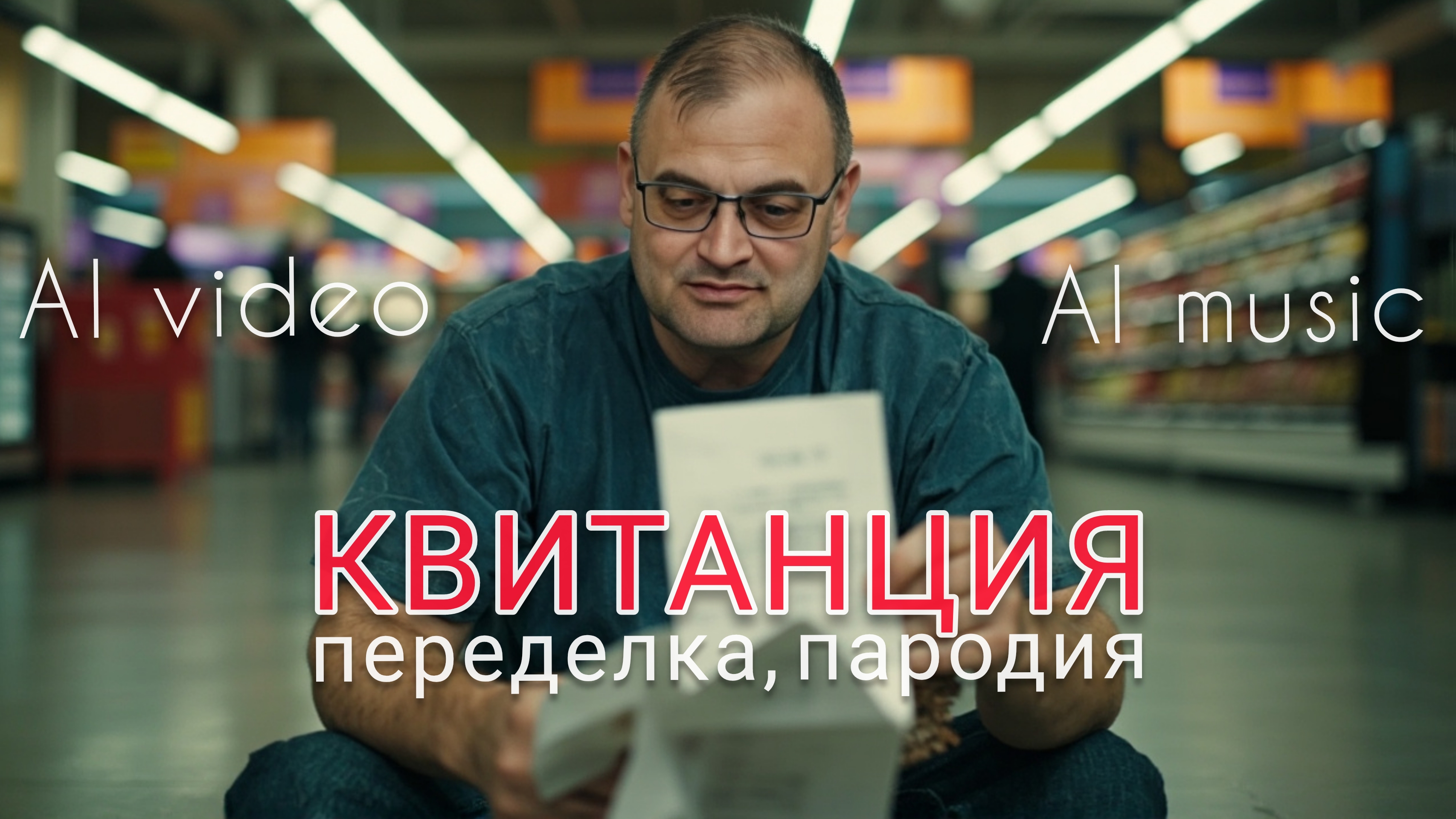 Квитанция. История одного похода в магазин. Ироничная переделка, текст А. Казаков  #ai #suno