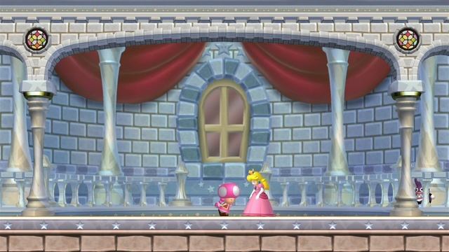 New Super Mario Bros U Deluxe - Peach's Castle Final Castle & Ending (Peachette)