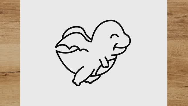 КАК НАРИСОВАТЬ МИЛОГО ДРАКОНА