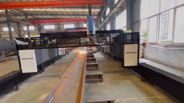 Резка двутавровых балок на станке Senfeng SF1500CH